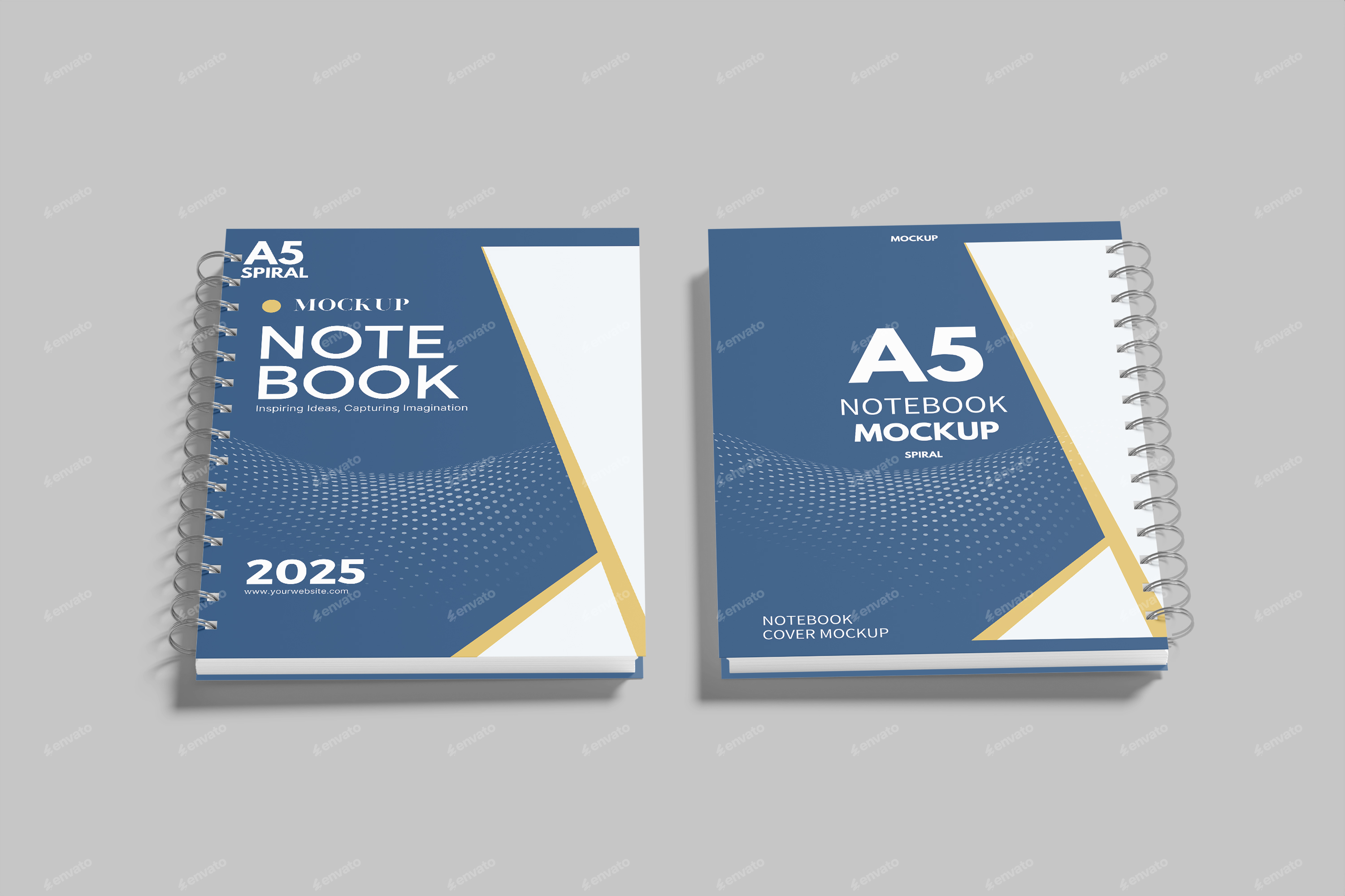 A5 Spiral Notebook Mockup, Graphics | GraphicRiver